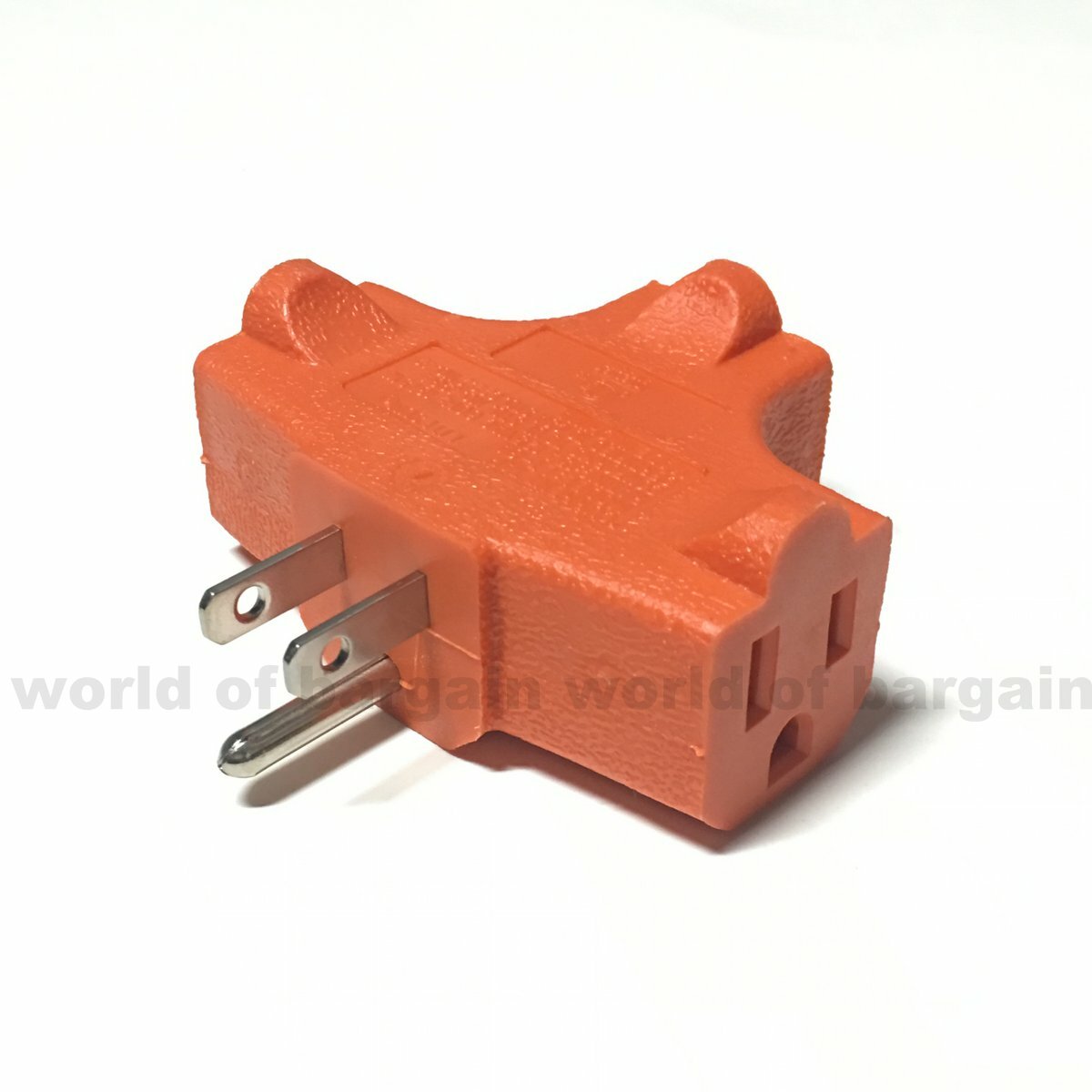 Outlet Plug Adapter 3 Orange
