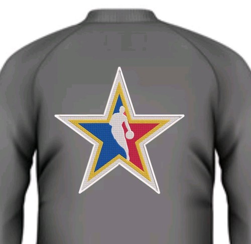 RARE SIZE NBA STAR BASKEBALL IRON ON/ SEW ON 8" INCH BY 8" PATCH | eBay