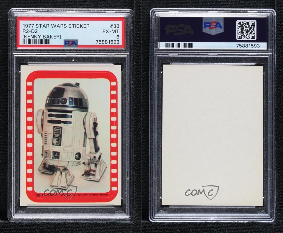 1977 Star Wars Stickers R2-D2 Artoo-Detoo #38 PSA 6 0a5 | eBay