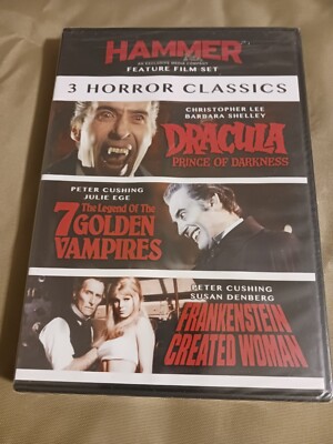 Hammer Feature Film-Set: 3 Horror Classics (DVD, 2013, 2-Disc Set ...