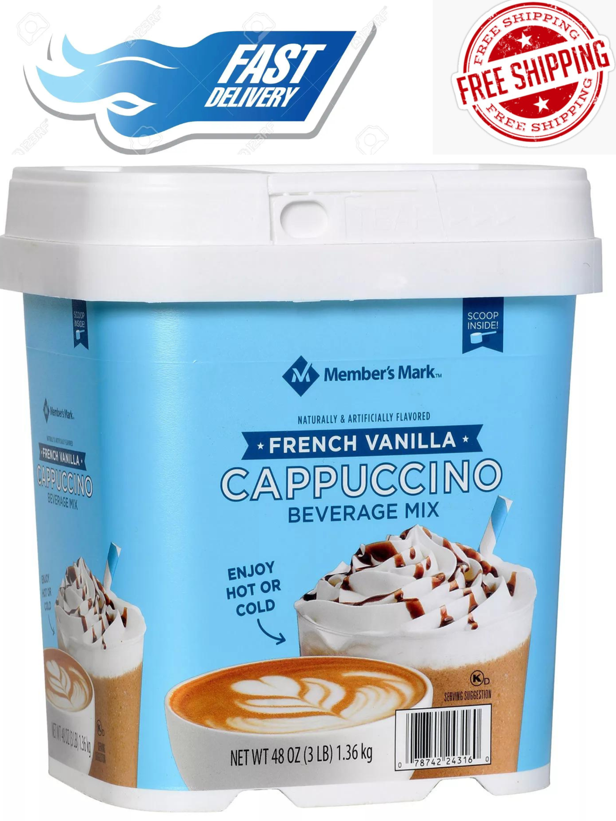 Member's Mark French Vanilla Cappuccino Beverage Mix [48 oz] | eBay