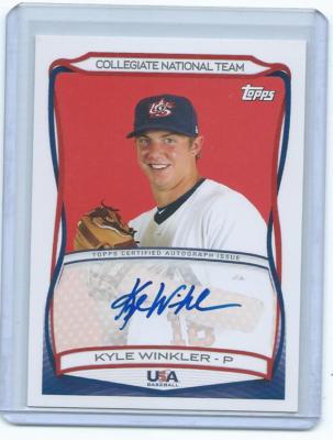 2010 Topps USA Baseball==Kyle Winkler Rookie Autograph-Rays/Texas ...