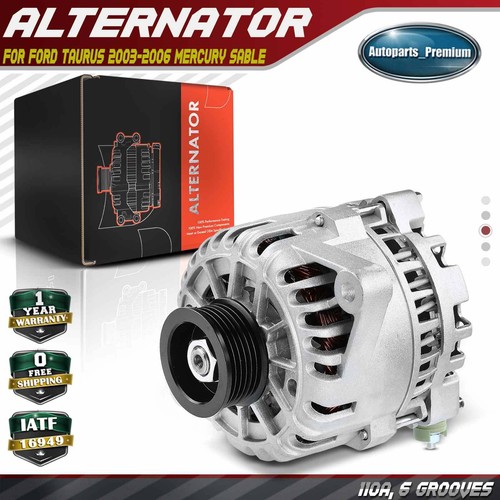Alternator for Ford Taurus 2003-2006 Mercury Sable 2002-2005 110A 12V ...