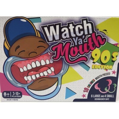 New Watch Ya' Mouth 90s Edition Game Includes 10 Colored Mouth Pieces ...