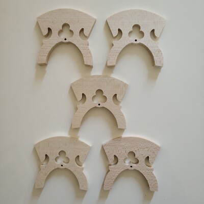 5x Viola da Gamba Viol Tenor Viola Baroque Style Bridge Foot width 80mm ...