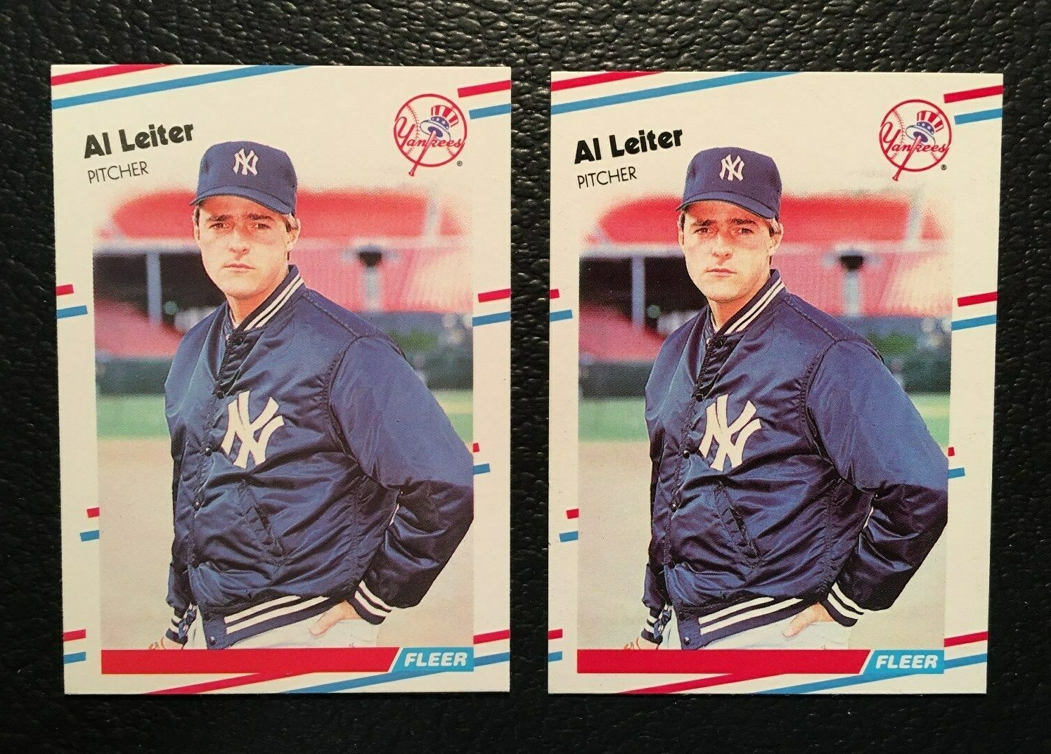 Al Leiter ROOKIE New York Yankees Lot of 2 Fleer Update Cards 1988 Free ...