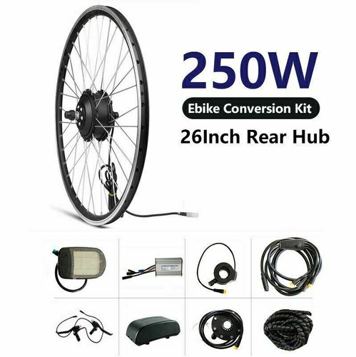 TDR 36V 250W Electric Bike Conversion Kit 26'' inch Rear Hub Motor ...