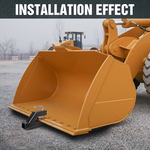 For Deere Bobcat Tractor Bucket Clamp On Trailer Hitch 2" Ball Mount ...