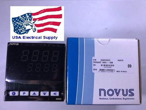 8096200020,N960- USB Novus Temperature Controller 100-240VAC/DC, 2 ...
