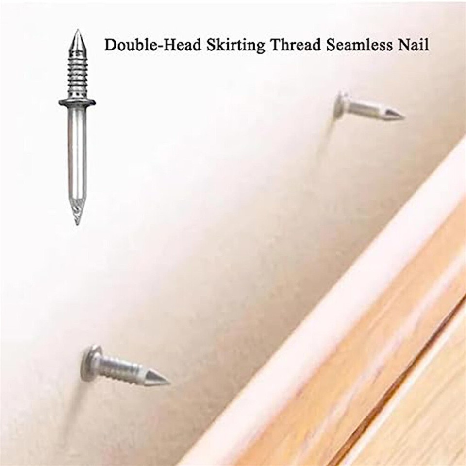 50-200x Double-Head Skirting Thread Seamless Nail Board Line No Mark ...
