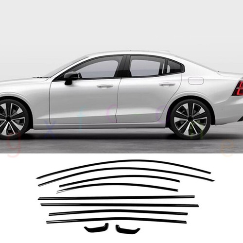 For Volvo S60 2019-2024 Stainless steel Black Car Windows Strip Cover ...
