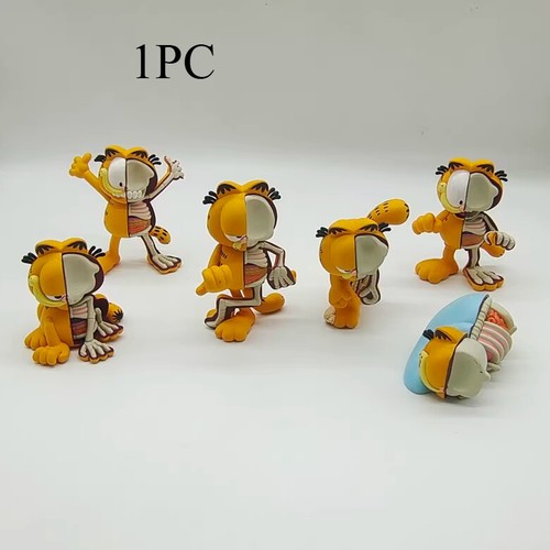 The Garfield Show Semi-dissected Garfield Action Figure Model Vintage ...