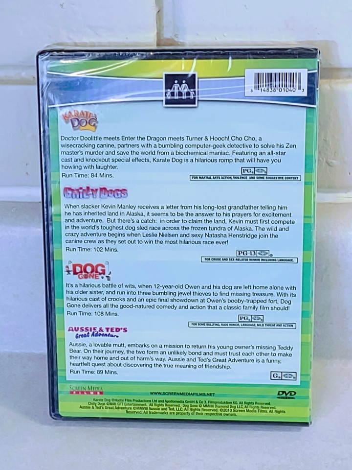 MULTI - FEATURE - DVD / KARATE DOG, CHILLY DOGS, DOG GONE, AUSSIE & TED ...