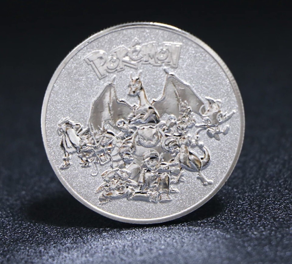 Pokemon Mewtwo Silver Plated Collectible Coin Card Gift Set Souvenir ...