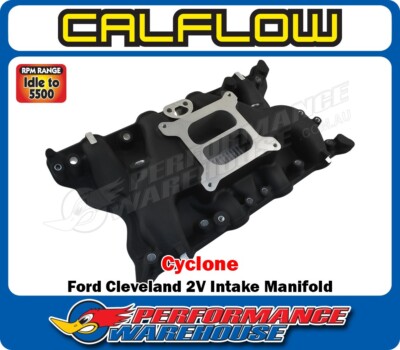 Cyclone Ford Cleveland 351C 2V Dual-Plane Intake Manifold, Street ...