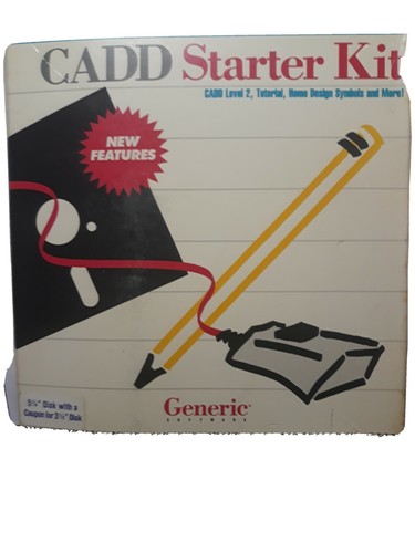 Generic CADD Level 2 Starter Kit Version 1.1 5.25" Floppy Disks for DOS ...