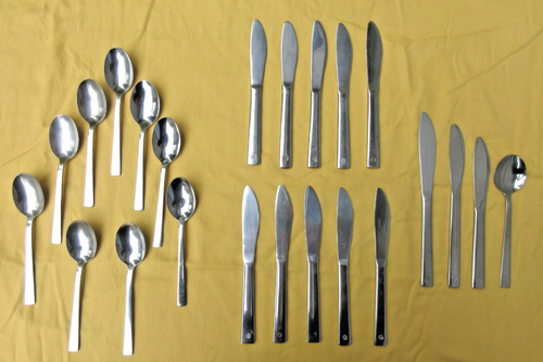 Vintage PAN AM AIRLINES Stainless Flatware 24 Piece Lot | eBay