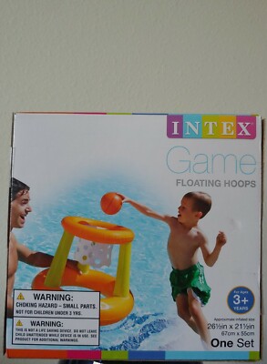 Intex 58504EP Multicolored Vinyl Inflatable Floating Hoops | eBay