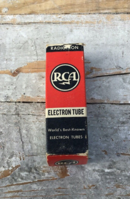 RCA 12AX7 Tube, long grey plates, angled square getter Made USA | eBay