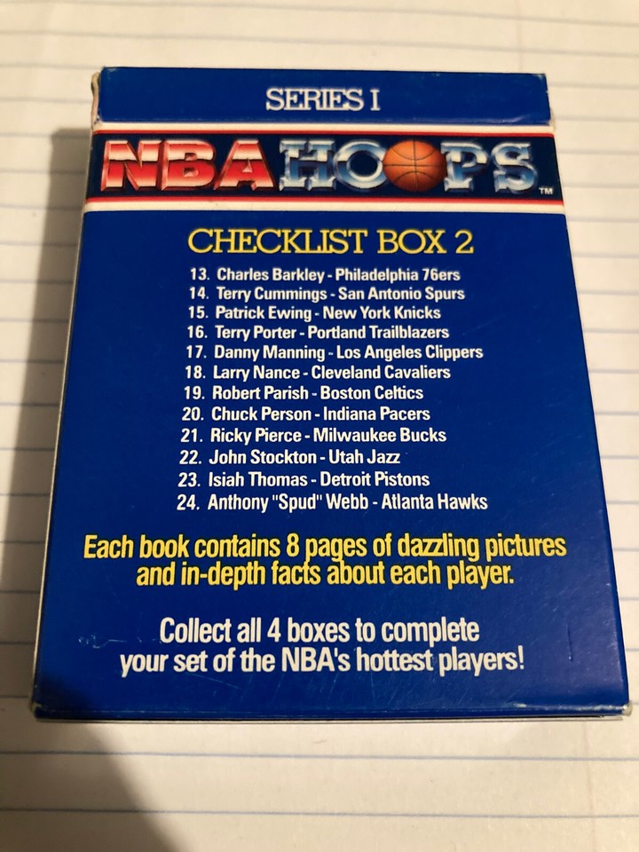 1990 NBA HOOPS Collect-a-Books Series 1 Sealed 12 Cards Set # 2 Barkley ...