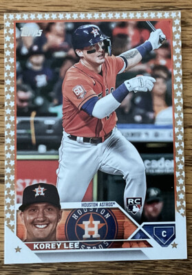 2023 Topps Complete Set Gold Star Parallel Korey Lee, Houston Astros ...