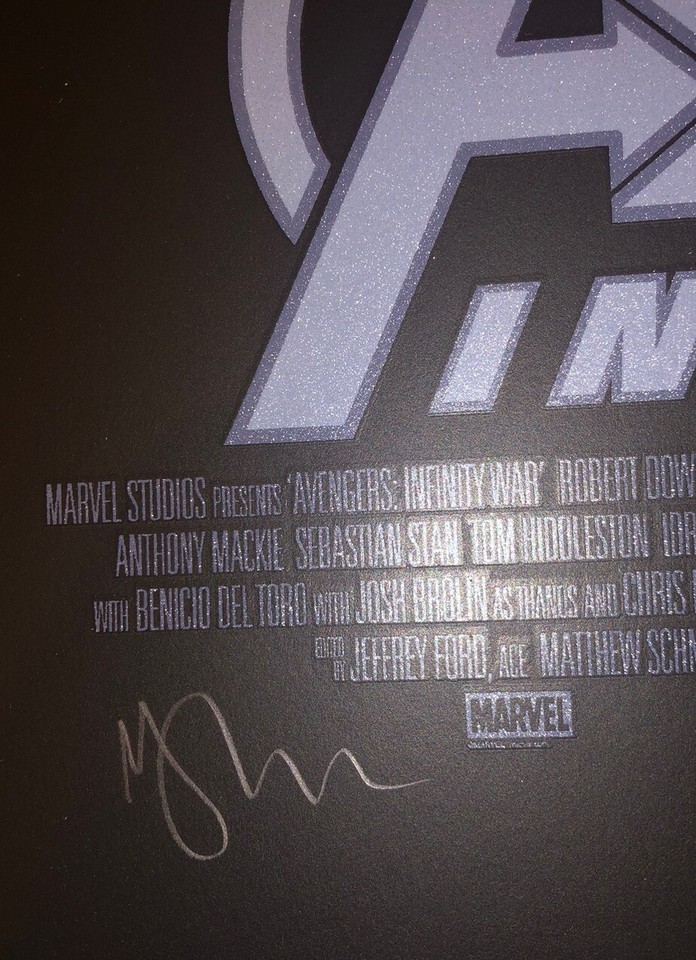 Matt Taylor Marvel Avengers Infinity War Mondo SDCC variant print signed | eBay