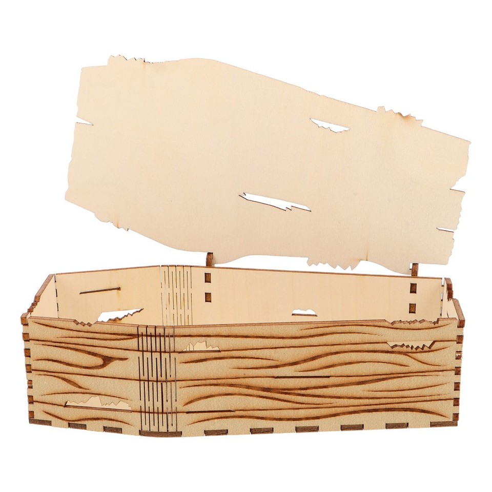 Coffin Jewellery Box Keepsake Display Organizer Halloween Treats Holder ...