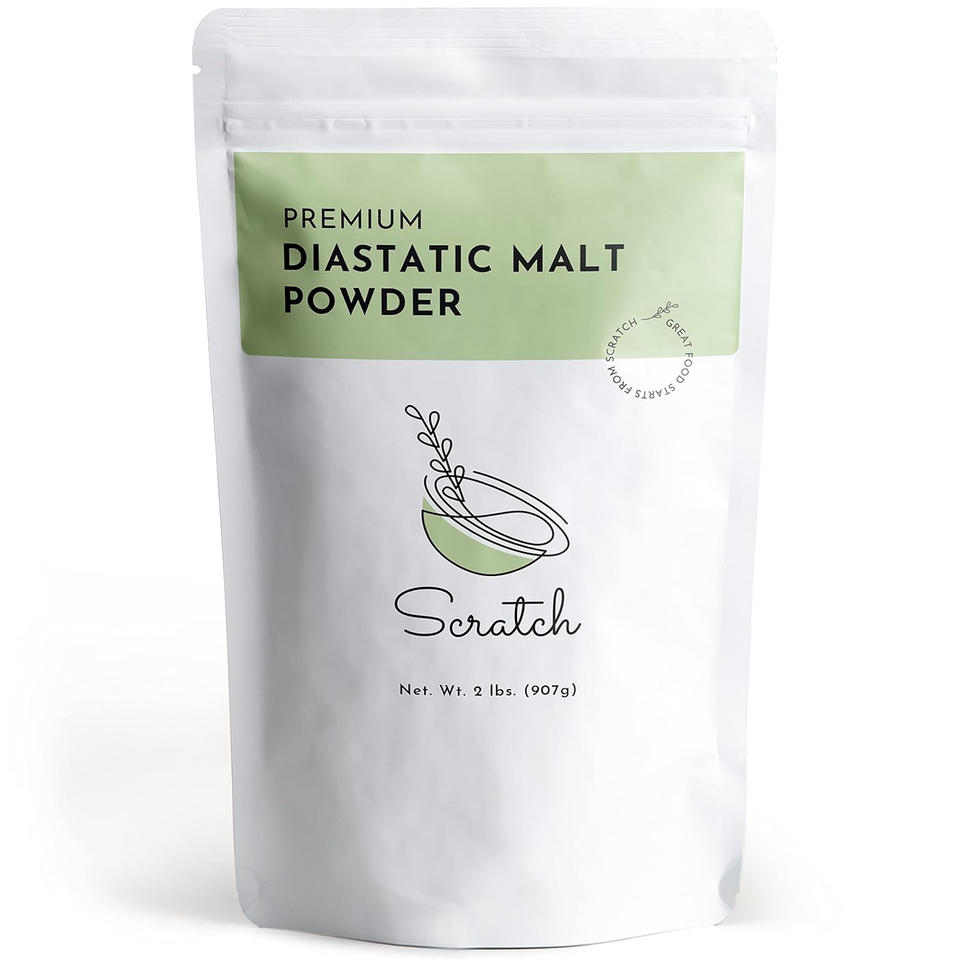 Diastatic Malt Powder for Baking - (2LB) Dried Barley Malt for Baking ...