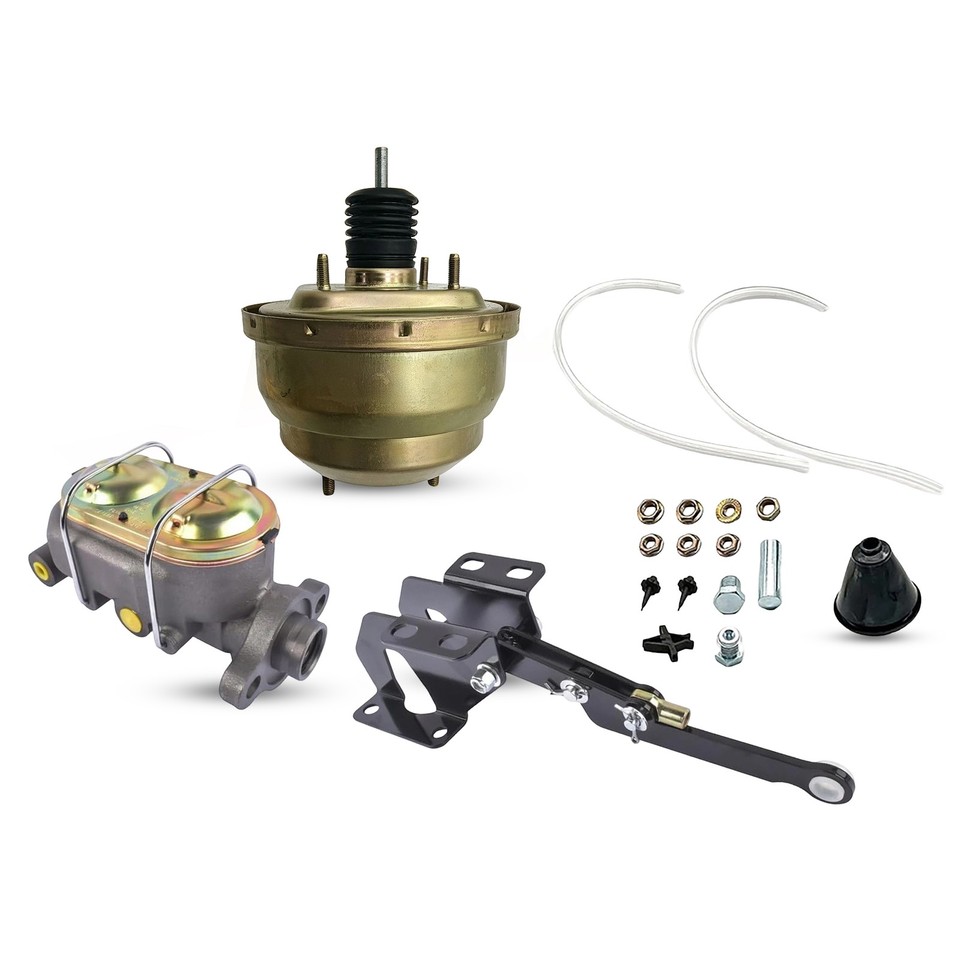 8" Dual Power Brake Booster Conversion Kit Disc Drum For 1974-86 Jeep ...