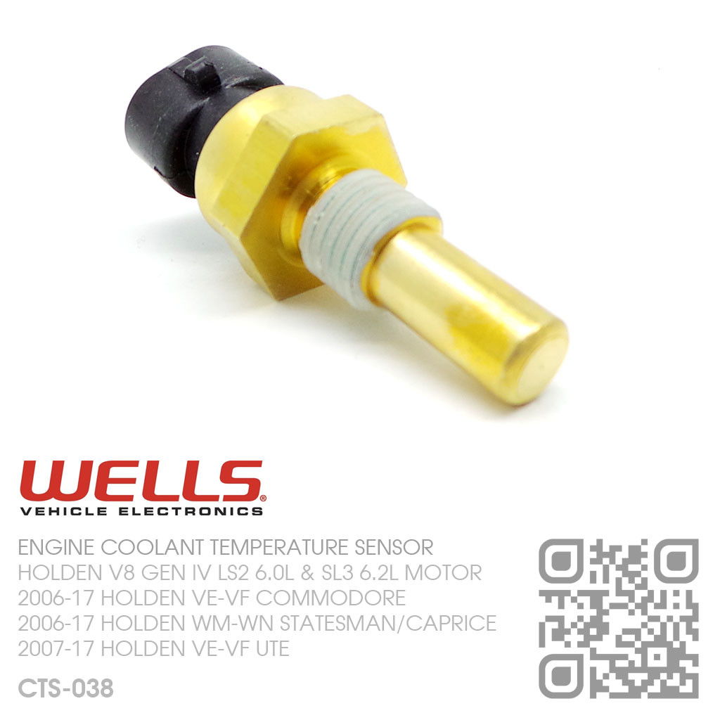 WELLS COOLANT TEMP SENSOR V8 GEN IV LS2 6.0L [HOLDEN WM-WN STATESMAN ...