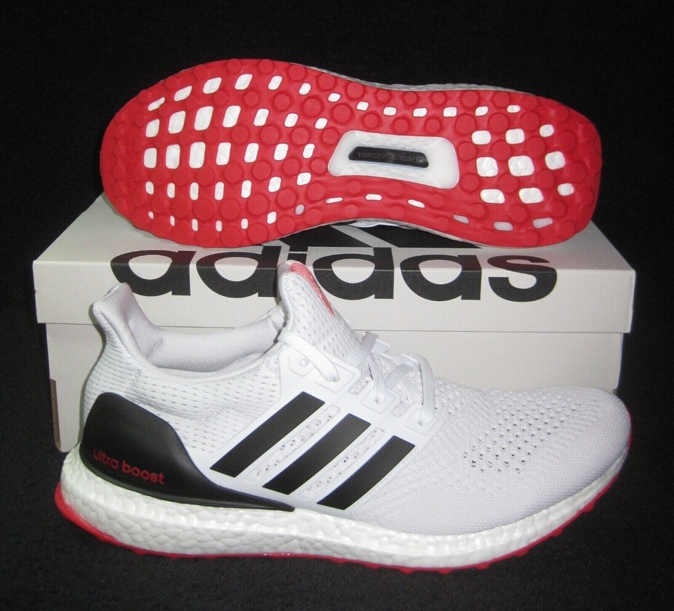 ADIDAS ULTRABOOST 1.0 RUNNING SHOES MEN'S SZ 8.5 NIB ID5879 WHITE RED ...