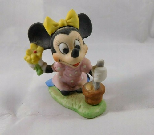Walt Disney Productions Minnie Mouse Gardening Figurine | eBay