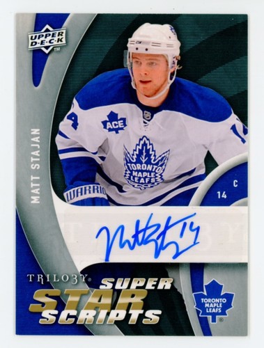 2009-10 Upper Deck Trilogy Super Star Scripts #SS-MS Matt Stajan | eBay