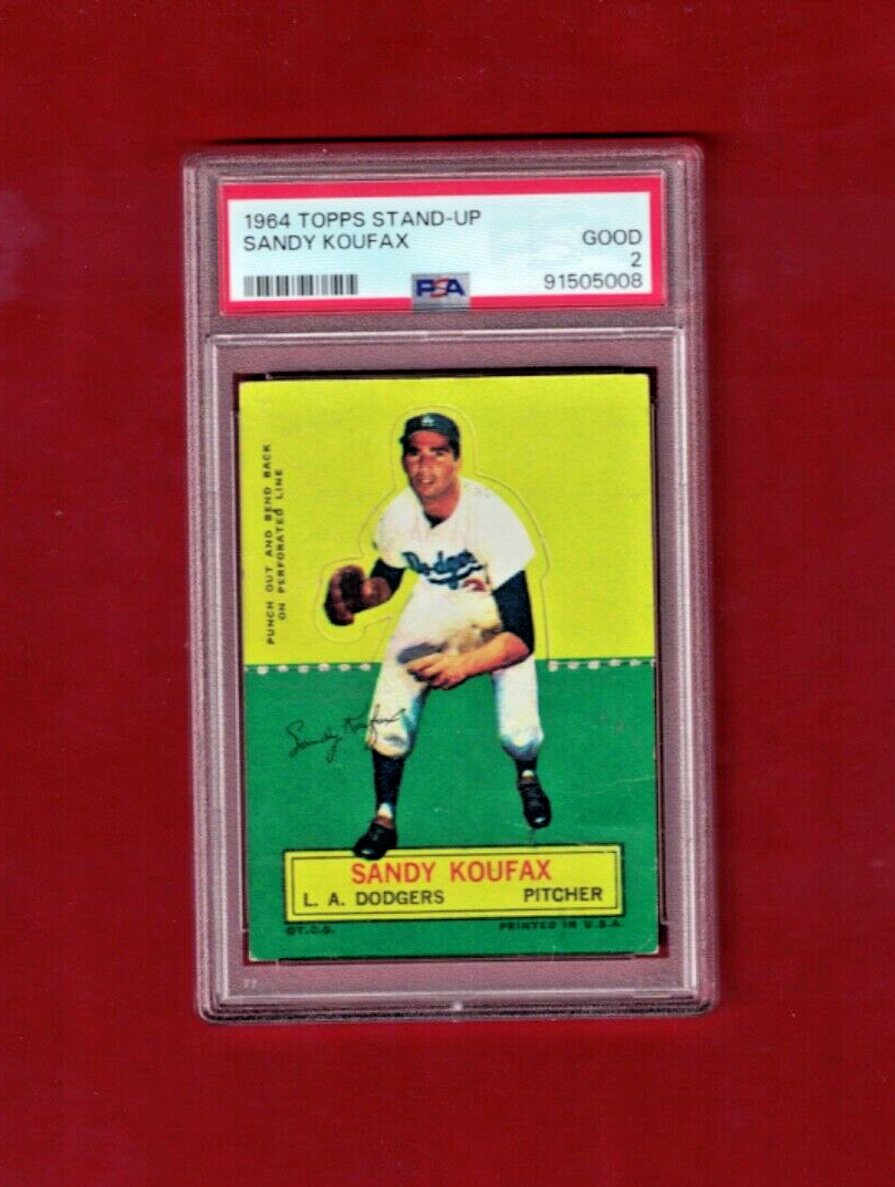 1964 Topps Stand-Up Sandy Koufax ( L.A. DODGERS ) PSA 2 Card! LOOKS ...