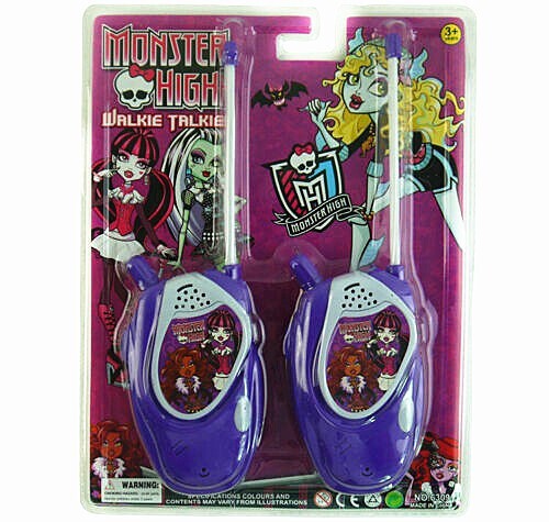 MONSTER HIGH ELECTRONIC WALKIE TALKIE PLAY SET KIDS CHILDREN BOY GIRL ...