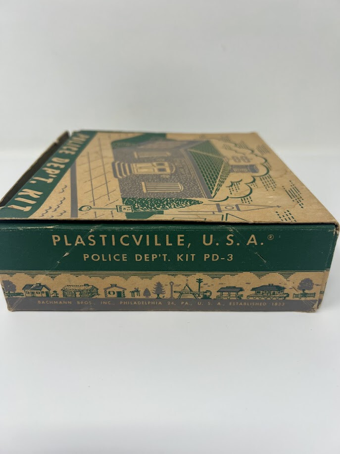 Vintage Bachmann Plasticville Police Station Kit For Trains | eBay