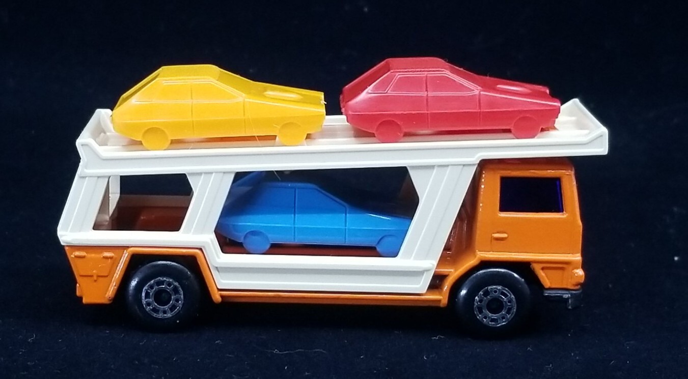 Matchbox Superfast No 11 Car Transporter hauler Lesney 1976 orange | eBay