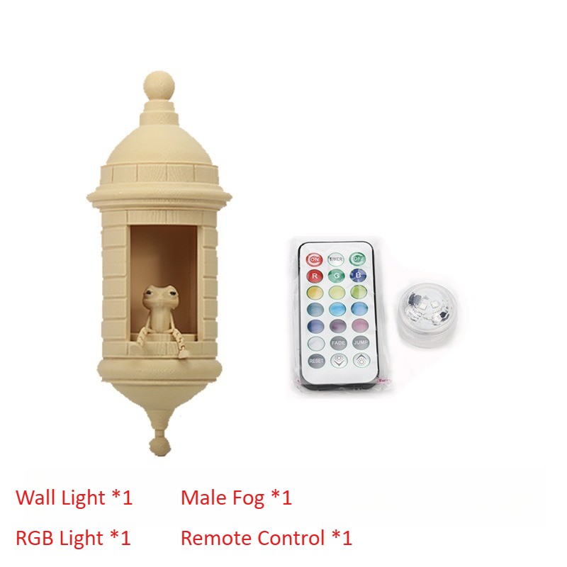 Handmade 3D Printed Frog LED Puerto Rican Garita Wall Coqui Lamp Night ...