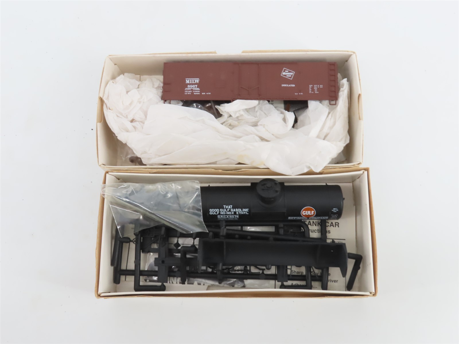 LOT of 6 HO Scale Walthers Kits MILW/KCS/GRCX/MP/AROX Assorted Freight ...
