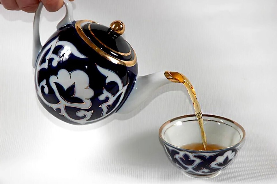 4-pc Turan Porcelain Pakhta Tea Bowl Uzbeki Cup Piala Piyala Пахта ...