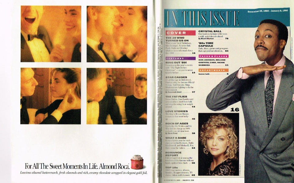 US Magazine 1989 YEARBOOK Entertainment Jagger Oprah Madonna YOUNG ...