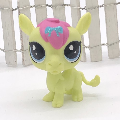 Littlest Pet Shop LPS No # Trek Yellow Pink Lucky Camel Blue Glitter ...