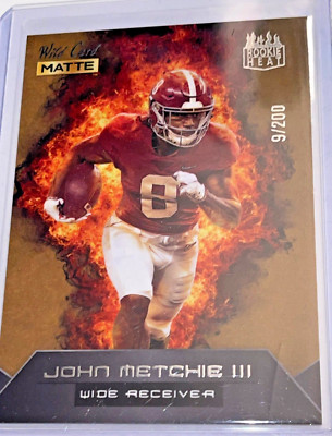 RARE JOHN METCHIE III /200 ROOKIE HEAT CARD 2022 WILD CARD MATTE ...