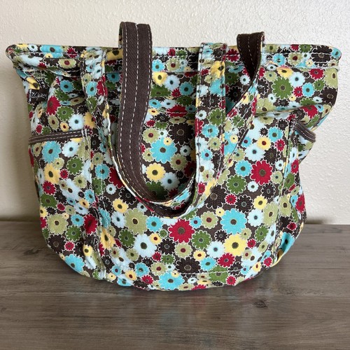 Thirty One Retro Metro Tote Bag Retired Windsor Bouquet Handbag Purse ...