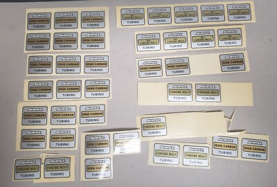 LOT OF 41 VINTAGE BIKE BICYCLE RALEIGH RAMPAR CHROME MOLY TUBING ...