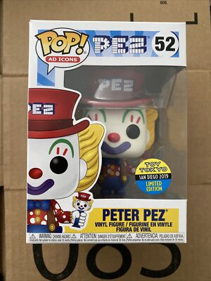 Funko Pop! Ad Icons PEZ #52 Peter Pez Toy Tokyo SDCC 2019 Exclusive | eBay