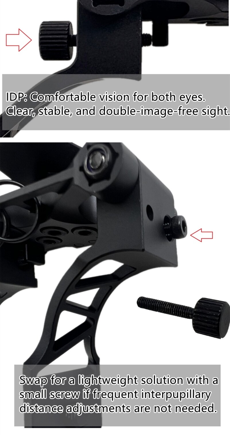 Gen2 Metal PVS28 NVG Mount J Arm Binocular Double Bracket for Dual PVS ...