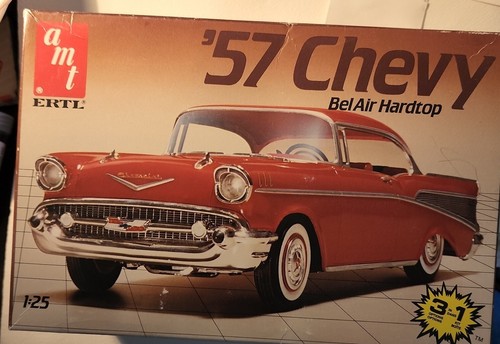 vtg Ertl Amt '57 Chevy Bel Air Hardtop Model Car Kit 1:25 6563 | eBay