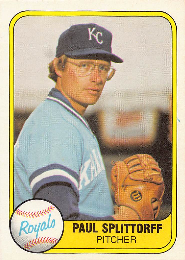 Paul Splittorff 1981 Fleer 30 Kansas City Royals Baseball Card | eBay