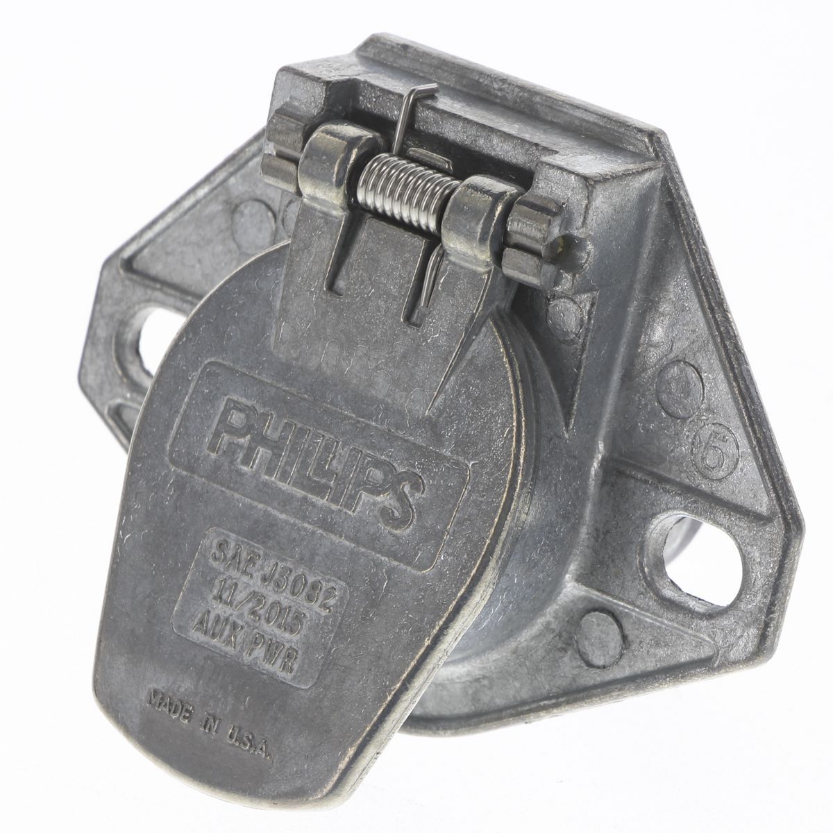 Emax Trailer Socket 2 Pin Round Large - Metal 15-326S | eBay